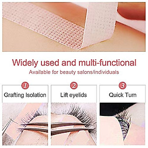 EBANKU 5 Rolls Eyelash Extension Tape, Eyelash Tape for Lash Extension Breathable Micropore Fabric Tape for Eyelash Extension Supplies (9m/10 Yards)