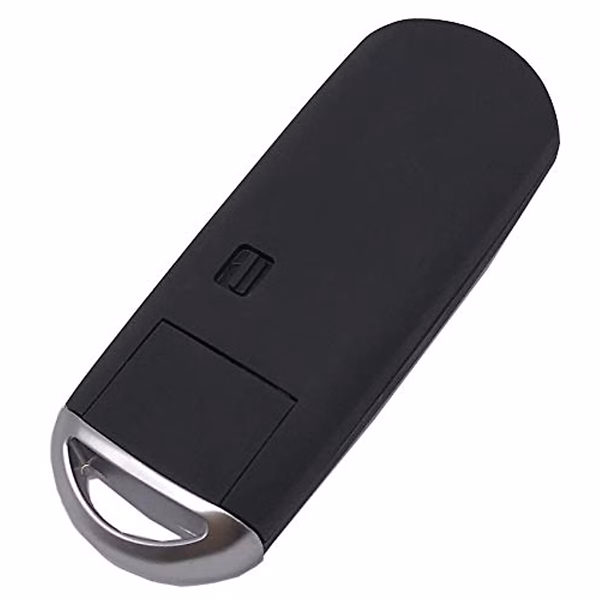 Remote Smart Key Fob Shell Case Fit for Mazda 3 CX-3 CX-5 WAZSKE13D01 662F-SKE13D01 3 Buttons Replacement Keyless Entry Car Key Fob Cover (Silver, 3 Buttons)