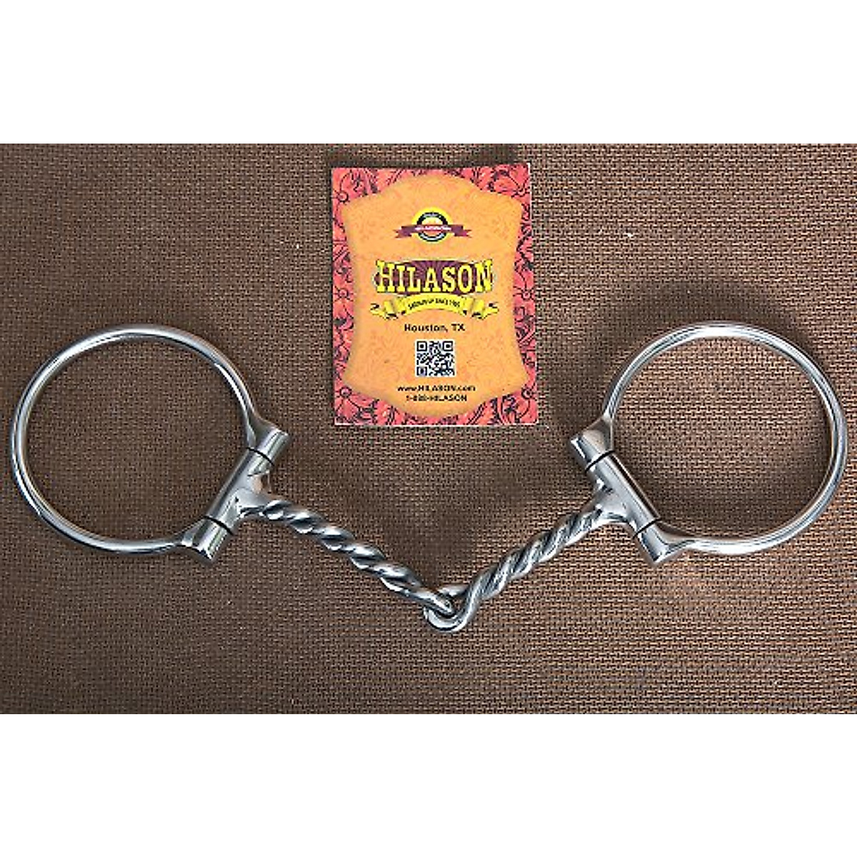 HILASON 5" Western Stainless Steel Horse Mouth Dee Bit W/Twisted Wire Mouth