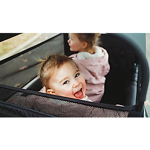 WONDERFOLD 4-Sided Shade Net Stroller Wagon Accessory Featuring 360 Degrees of Coverage Made with Lightweight Mesh Sides for Ventilation and Visibility (Fits Only W4 Elite/Luxe)