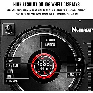 Numark Mixtrack Platinum FX + HF125 - DJ Controller For Serato DJ with 4 Deck Control, DJ Mixer and Audio Interface, and Professional DJ Headphones