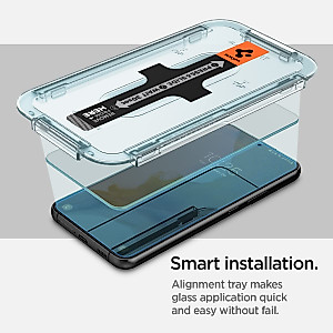Spigen Tempered Glass Screen Protector [Glas.tR EZ Fit] designed for Galaxy S22 [Case Friendly] - 2 Pack