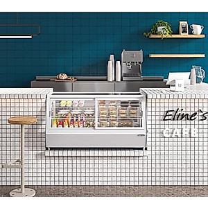 KoolMore CDC-250-WH 48 in. Self-Service Countertop Bakery Display Refrigerator in White