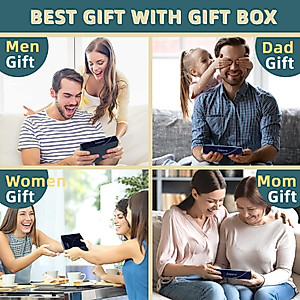 ZAPUVO Gifts for Dad Husband Men Christmas Xmas Birthday Ideas from Daughter Son Wife, Wood Phone Docking Station Nightstand Organizer, Unique Anniversary Stocking Stuffers for Him Boyfriend Gifts