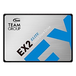 TEAMGROUP EX2 512GB 3D NAND TLC 2.5 Inch SATA III Internal Solid State Drive SSD (Read/Write Speed up to 550/520 MB/s) Compatible with Laptop & PC Desktop T253E2512G0C101