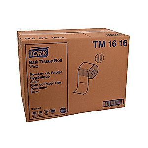 Tork Bath Tissue Roll Universal 2-ply For everyday use at home Biodegradable 4.375x3.75", 500 sheets/roll, 96 rolls/case