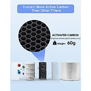 DAYETTE AP301 AP302 Replacement H13 HEPA Air Purifier Filter, Original Filter