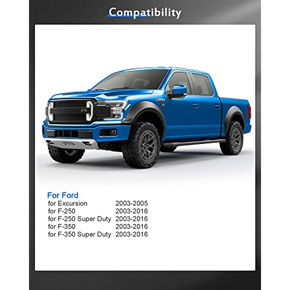 ECCPP 4pcs 8x170 Wheel Spacers 8 LUG 2" (50mm) 8x170mm to 8X170mm 125mm fits for 2003-2005 for Excursion || 2003-2018 for F-250 Super Duty for F-350 Super Duty with 14x1.5 Studs