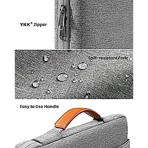 tomtoc 360 Protective Laptop Carrying Case for 14-inch MacBook Pro M2/M1 Pro/Max A2779 A2442 2023-2021, 12.9-inch iPad Pro 3rd-6th Gen with Magic Keyboard Folio, Water-Resistant Accessory Sleeve Bag