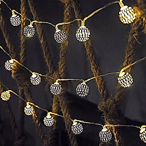 ZSMPY Fairy Lights Solar Led String Lights Fairy Lights 20 Leds-50 LEDs Garden Lights, 5m-7m Copper Wire Solar Lights for Halloween, Christmas, Tree, Garden, Home, Wedding, Party