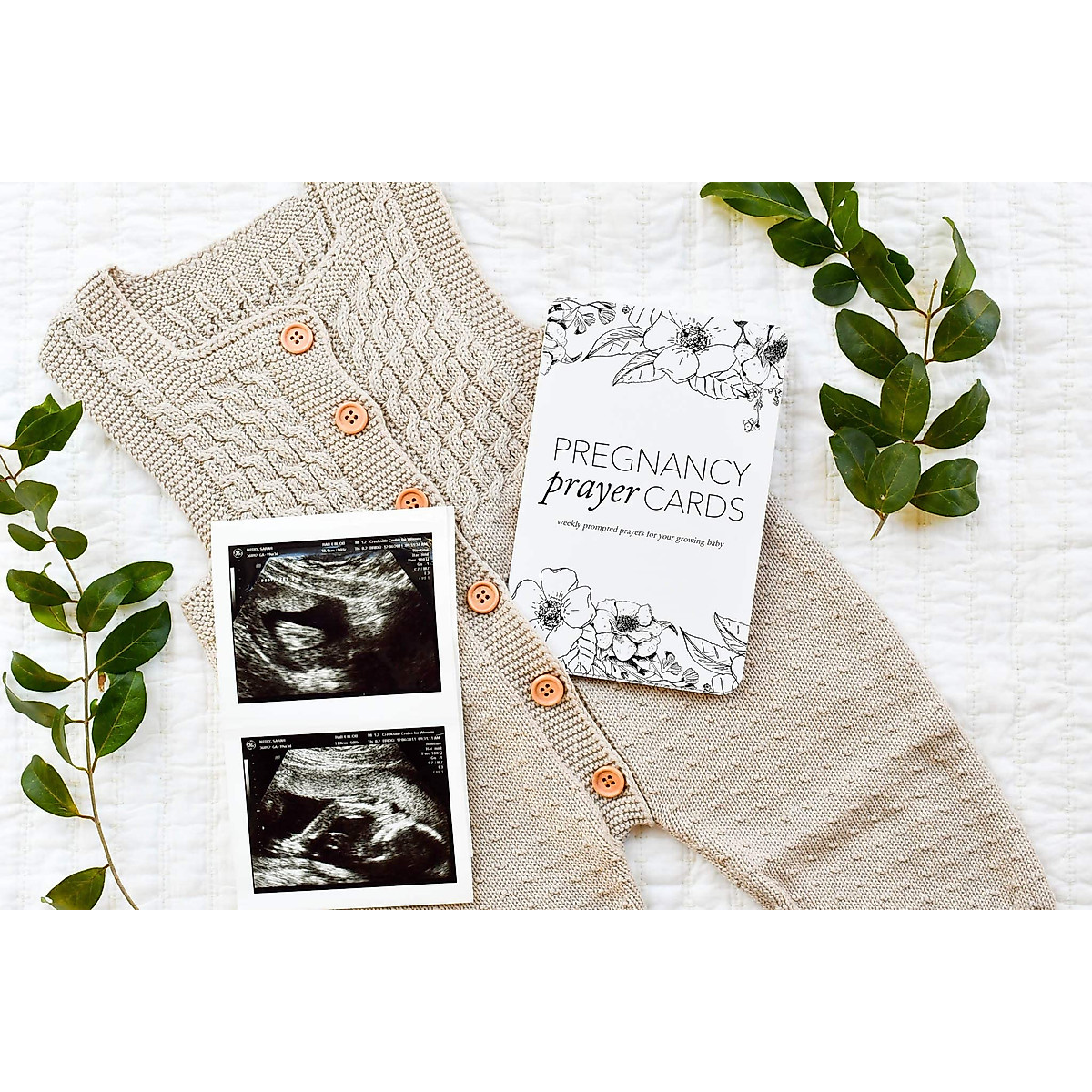 Pregnancy Gift Bundle for Expecting Moms: Pregnancy Prayer Cards + Pregnancy Milestone Cards | Pregnancy Announcement