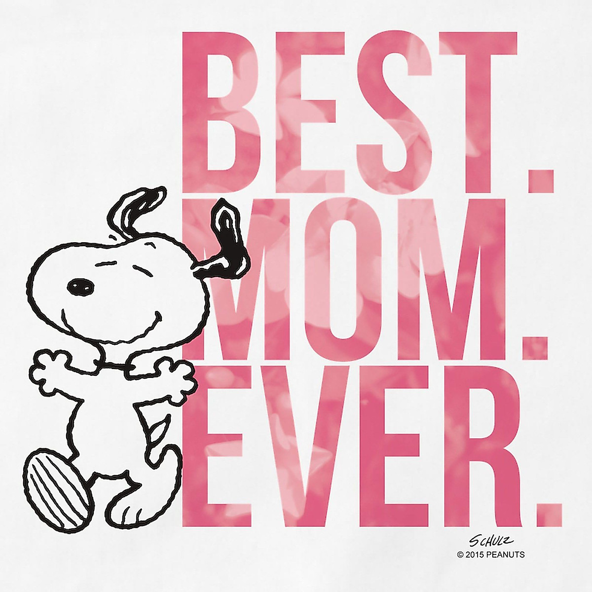 CafePress Snoopy Best Mom Ever Apron (Dark) Kitchen Apron with Pockets, Grilling Apron, Baking Apron