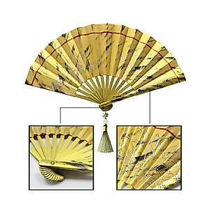 PPONE Douma Cosplay Fan with Douma Keychain Anime De-mon Slay-er Costume Prop Folding Fan Pendant (2PC fan)