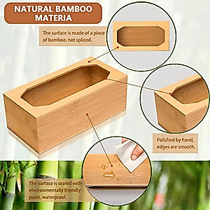 Ziplock Bag Storage Organizer for Drawer,Ziplock Bag Organizer,Pack of 4 Bamboo Bag Foil and Plastic Bag Organizer Food Storage Bag for Gallon Quart Sandwich Snack Baggies