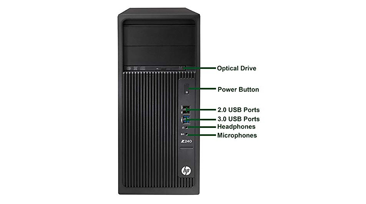HP Z240 Tower PC with Core i5 & AMD Radeon RX-550 | Fast & Reliable