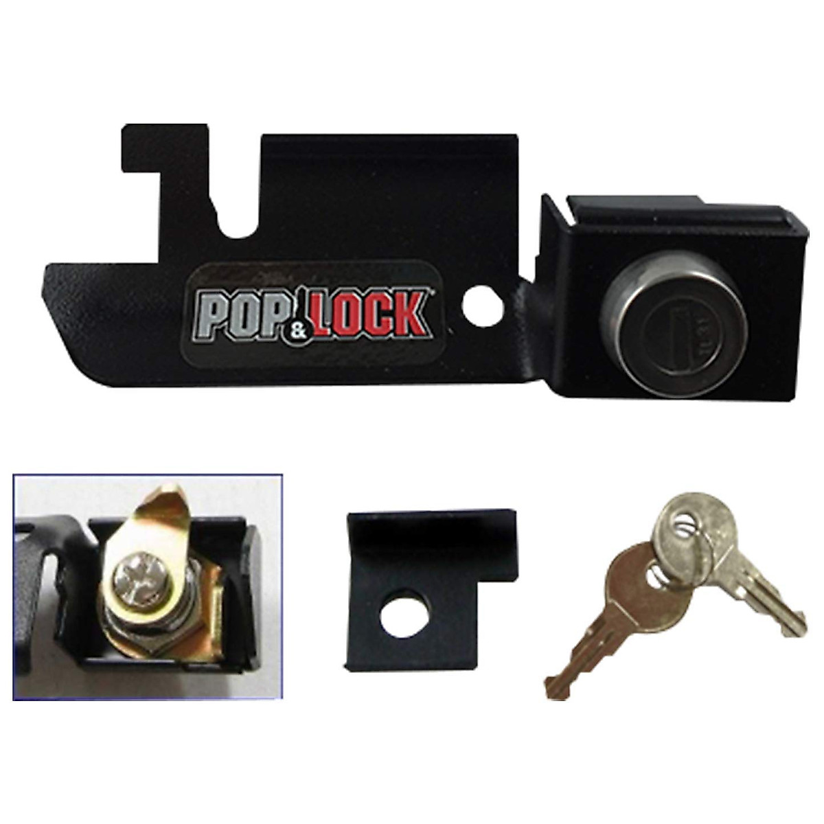 Pop & Lock – Manual Tailgate Lock for Ford F150, Fits 1987 to 1996 - Works Only with Factory Plastic Handle (Black, PL2310)