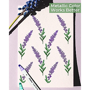 Ohuhu Dual Tip Dot Markers: 15 Colors Dot Marker Pens (Fine & Dot) for Kids Adults Water-Based Ink Metallic & Regular Colors Dot Pens for Journaling Scrapbooking DIY Highlighting Drawing Markers