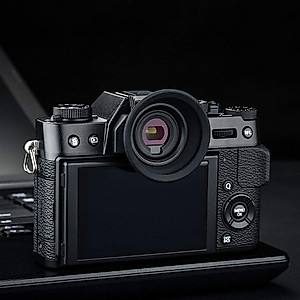 Soft Silicon Camera Viewfinder Eyecup Eyepiece Eyeshade for Fujifilm Fuji X-T30II X-T30 II X-T20 X-T10 Eye Cup Protector Cushion (Hot Shoe Mount Installation)