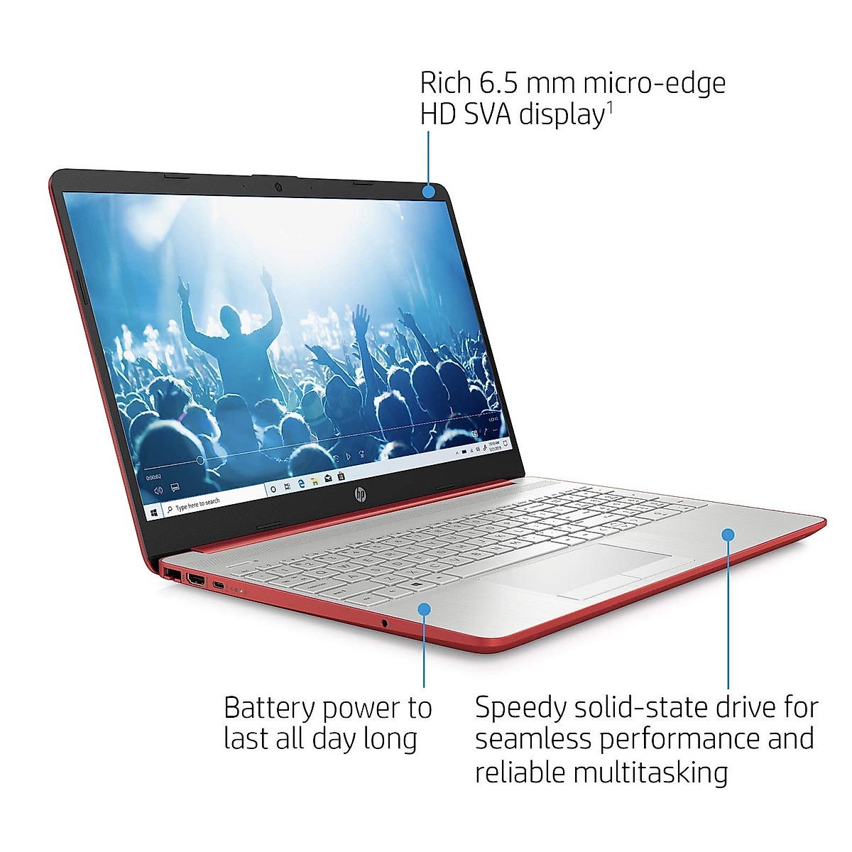 HP 2021 Newest Laptop Computer, 15.6" HD Display,Intel Pentium Dual-core N5000 Upto 2.7 GHz, 8GB DDR4 RAM, 128GB SSD, HD Webcam, HDMI, Bluetooth, WiFi, Win10 S, 10+ Hours Battery, w/Hubxcel Cables