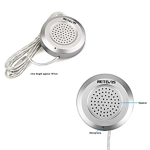 Retevis RT-9908 Window Speaker System,Intercom System,Two Way Voice Transmission,High Power Speaker for Bank,School,Store(4 Pack)