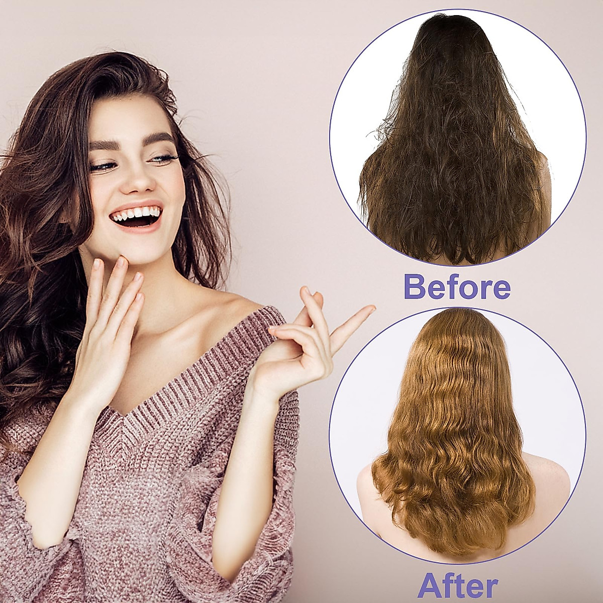 Alotlucky Hair Thermal Steamer Treatment SPA Cap Nourishing Care Hat with Adjustable Temperature Control,Moisturize and Nourish, Hair Care for Home Use(Black)