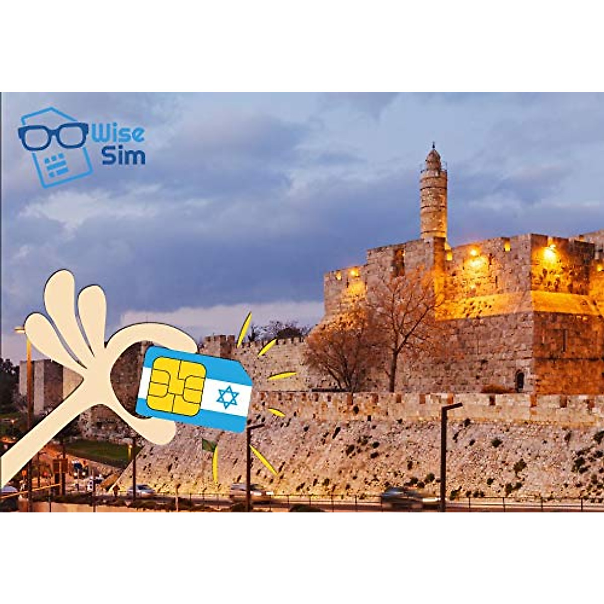 Israel SIM Card Kit from Pelephone, 30 Days Unlimited Israel Calls,Text & Data*