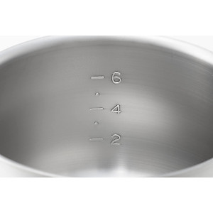 Yoshikawa YJ3349 Milk Pan, Made in Japan, 4.7 inches (12 cm), Stainless Steel Double Mouth Milk Pan, For Gas Fire