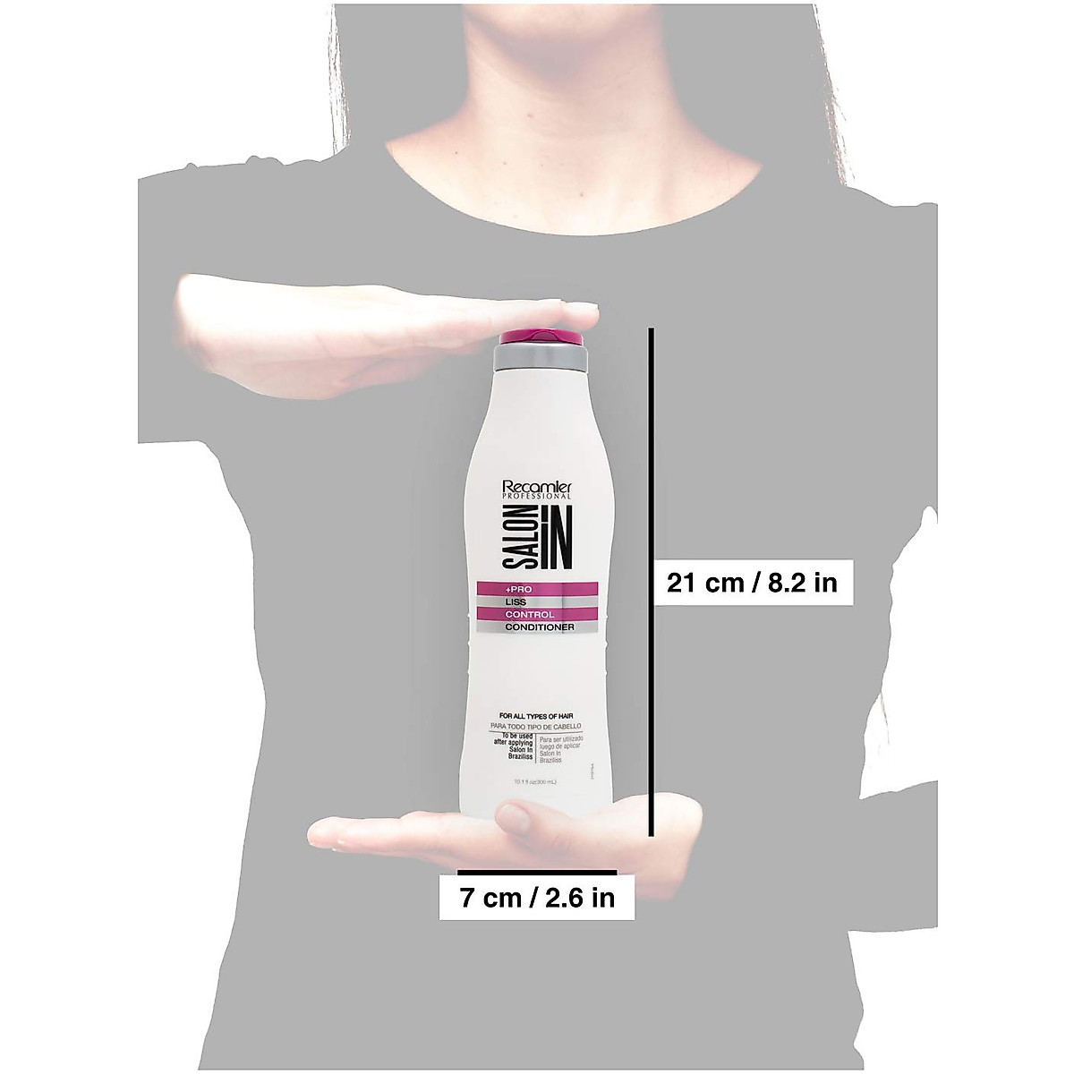 Recamier Professional Salon In +Pro Liss Control Hair Conditioner 10.1oz - Acondicionador para el cabello seco y maltratado