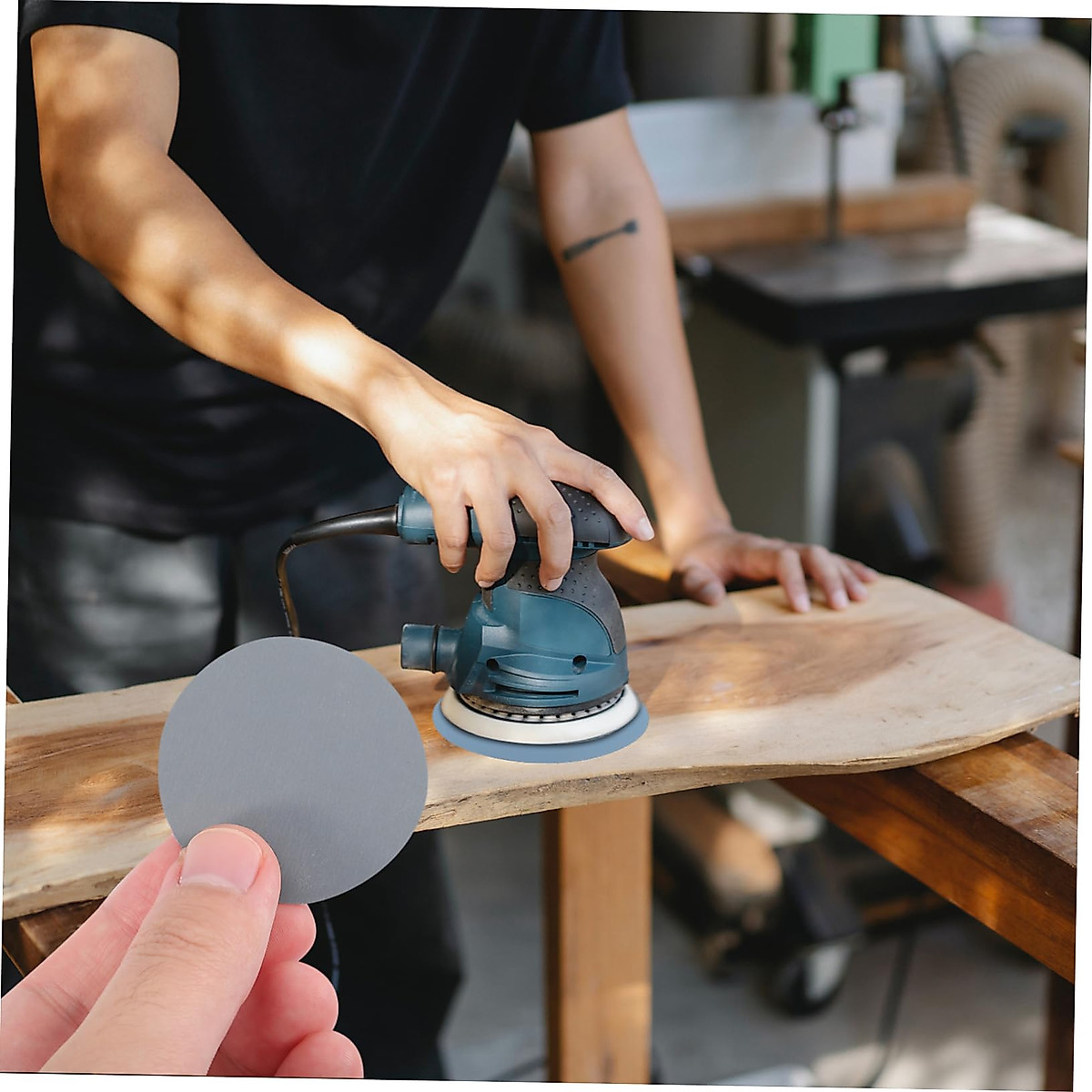 ULTECHNOVO 360 Sheets Flocking Sandpaper Fine Grit Sandpaper Hook and Loop Sandpaper Assorted Sandpaper Sand Paper for Metal Grinding Discs Sanding Pads Fine Sandpaper Round Sand Material