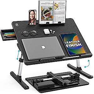 Cooper Desk PRO Adjustable Laptop Table, Bed Desk for Laptop, Desk for Bed, Lap Desk for Laptop, Adjustable Lap Desk for Bed, Portable Desk, Laptop Stand for Bed Floor Desk