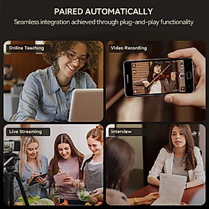 IMAXTOP 393FT Wireless Lavalier Microphone,Professional Microphones for iPhone Android Camera,2.4G Lapel Mic with Noise Reduction-3 in 1 Cordless Microphone for TikTok,YouTube,Live Streaming