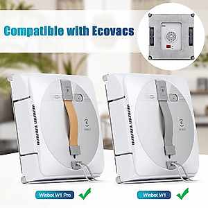 9 Pack Washable Mop Cloths Cleaning Rag for Ecovacs WINBOT W1 / W1 Pro/ W2 Omni/ W2 Window Cleaner Robot Accessories