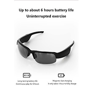 Smart Glasses: Blue Light Filtering & Polarized Sunglass Lenses - Low Latency Audio - Built-in Mic & Speakers - Touch & Voice Assistant Compatible