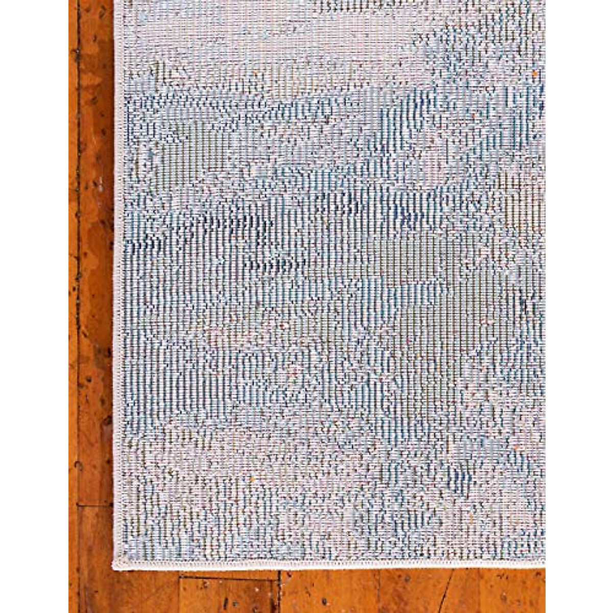 Unique Loom Chromatic Collection Modern & Vibrant Abstract Area Rug For Any Home Décor (8' 0 x 10' 0 Rectangular, Light Blue/ Beige)