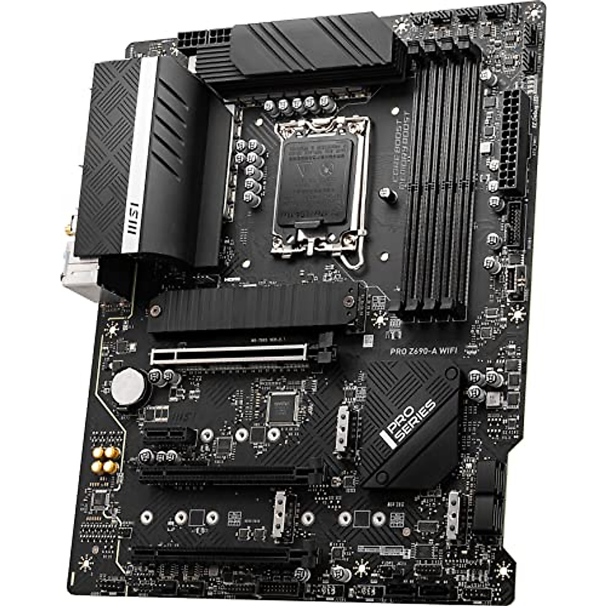 MSI PRO Z690-A WiFi ProSeries Motherboard (12th/13th/14th Gen Intel Core, LGA 1700 Socket, DDR5, PCIe 5, 2.5G LAN, M.2 Slots, Wi-Fi 6E, Bluetooth 5.3, ATX)