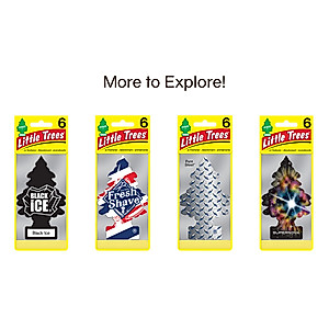 LITTLE TREES Air Fresheners Car Air Freshener. Hanging Tree Provides Long Lasting Scent for Auto or Home. Rose Thorn, 24 Air Fresheners