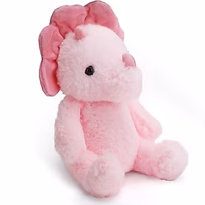 VANLINNY Dinosaur Stuffed Animals, Pink Dinosaur Triceratops Toy for Kids, Cute 9" Dinosaur Stuffed Baby Plush, Christmas/Birthday Gift for 3 4 5 6 7 Years Old Girls/Boys