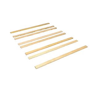 CC KITS Set of Eight - 53 1/2 Inch Full/Double Size Solid Wood Support Bed Slats｜for Use Crib Conversion Kits｜Platform Frame for Mattress｜Bunkie Board, Box Spring or Foundation Replacement Option