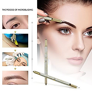 Mokohoa Microblading Kit, Microblading Supplies Kit with Microblade Eyebrow Pen Micro Blading Eyebrows Kits Eyebrow Mapping Kit for Beginners & Artist