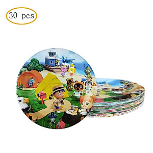 30 pcs Animal Crossing party plate ,Animal Crossing themed party supplies
