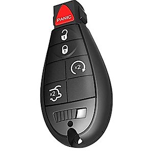 5 Button Key Fob Compatible for Jeep Grand Cherokee 2008-2010,Jeep Commander 2008-2010 (New Keyless Keyless Entry Remote Key Fob Replacement M3N5WY783X IYZ-C01C