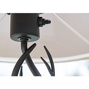 Kenroy Home Rustic 6 Light Chandelier ,26 Inch Height, 28 Inch Diameter with Blackened Bronze Finish, Large