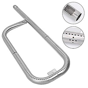 Sunshineey 60040 Replacement Replace Parts 17 Inch Stainless Steel Burner 41657, 69957 for Weber Q100, Q120, Q1000, Q1200, Baby Q, 386001, 386002, 516002, 516001, 50060001, 51060001 Gas Grills