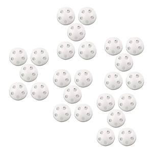 Toddmomy 50Pcs Round Doll Noise Maker Repair Fix Toy - Rattle Squeaker Noise Maker Replacement Rattle Insert Crafts Accessories 24mm