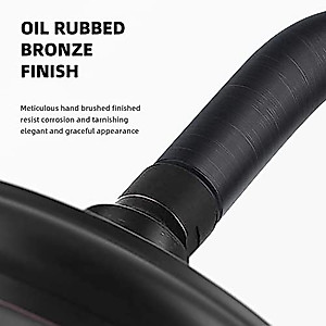 TRUSTMI Bronze Shower Arm with Flange 12 Inch S-Shaped Overhead Shower Head Extension Neck with 9 Inch High Rise Offset, Oil Rubbed Bronze