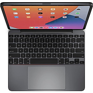 Brydge 12.9 MAX+ Wireless Keyboard with Trackpad for iPad Pro 12.9-inch - Wireless Connectivity - Bluetooth - iPad Pro - TouchPad - iPadOS - Space Gray