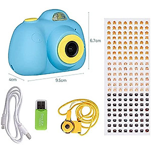 GIENEX Kids Camera for Boys Gifts, 12.0MP Selfie Video Digital Camera with Flash for Children, Shockproof Mini Learning Toy Cameras for Boy Girl Birthday Travel Gifts
