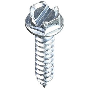 The Hillman Group 41032 Hex Washer Head Slotted Sheet Metal Screw, 12-Inch x 1-Inch, 50-Pack