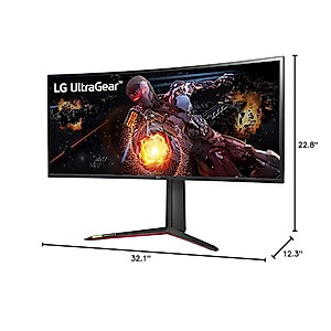 LG 34GP950G-B 34" UW-QHD (3440x1440) 144Hz 1ms Curved IPS G-Sync Monitor, Black (Renewed)