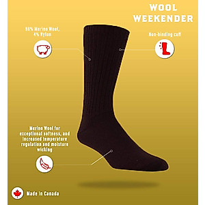 J.B. Field’s 96% Merino Wool Breathable Wrinkle Resistant Non-binding Casual Sock, 3 Pack (Medium (5-9 Shoe), Natural)